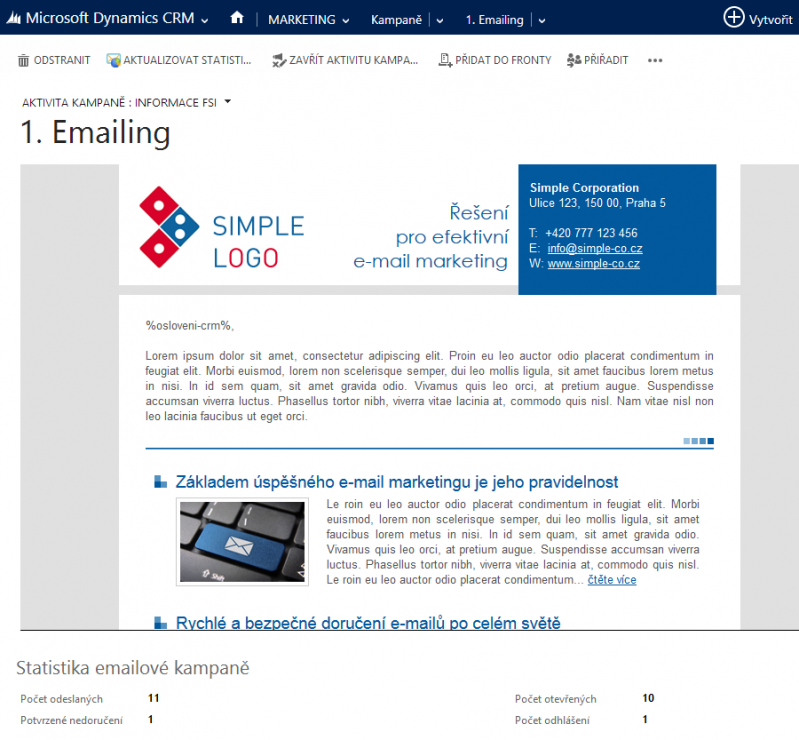 Přehled Byznys CRM Add-on řešení - CRM360